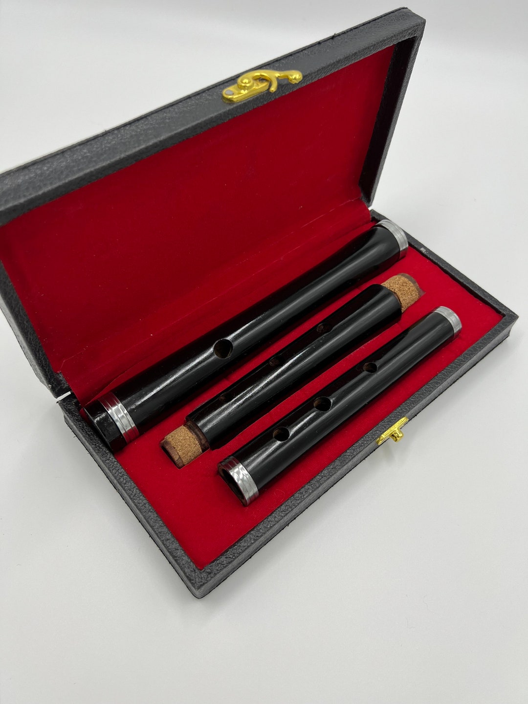 Rosewood Black Irish 3 Parts 23” Flute Student Level in the Key of D 2 ...