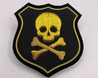 Bone Skull Badge - Etsy