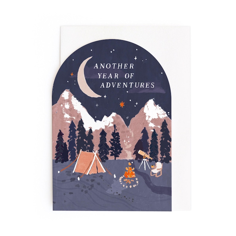 Adventure Birthday Card for Camping Enthusiast | Card for Dad | Camping ...