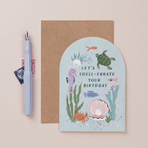 Ocean Birthday Card - Etsy