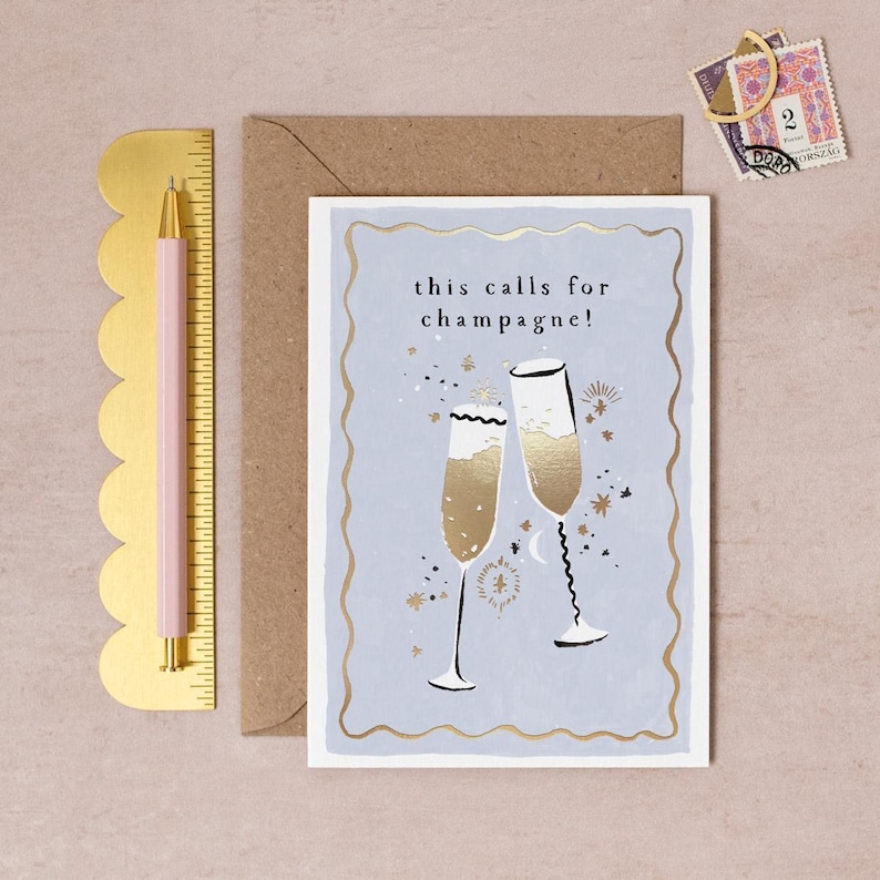 This Calls for Champagne Card | Congratulations Card | Anniversary Card ...