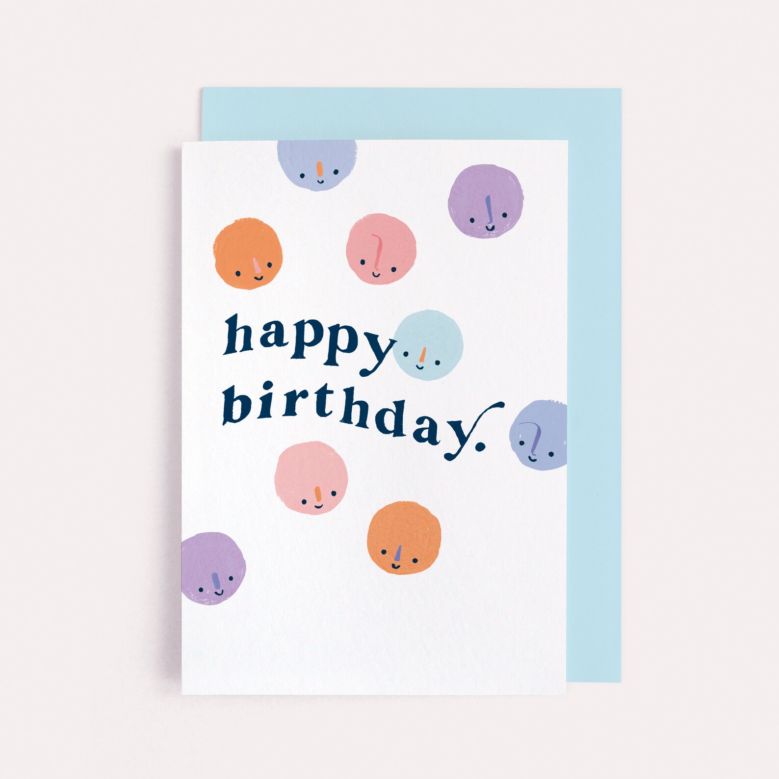 Happy Birthday Card Smiley Face Birthday Card Happy Faces - Etsy Hong Kong