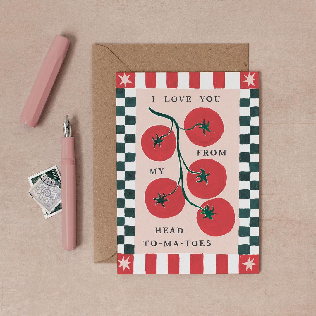 Tomatoes Love Card | Funny Valentines Card | Tomato Anniversary Cards ...