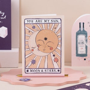 Sun, Moon & Stars Card | Love Card | Anniversary Card | Wedding ...