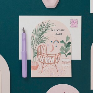 New Baby Card With Gender Neutral Design | Unisex New Baby Card ...
