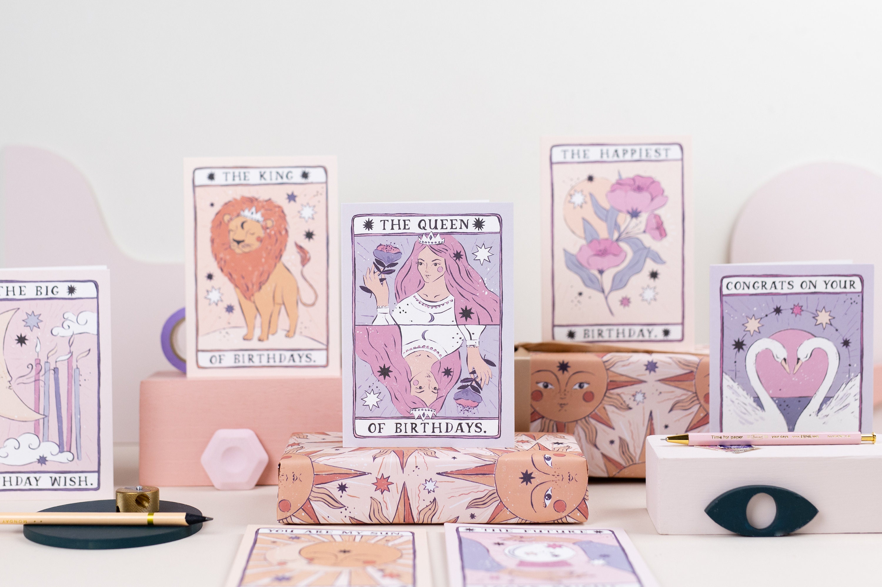 Moth Birthday Vibes Card Birthday Card Tarot Birthday Card - Etsy