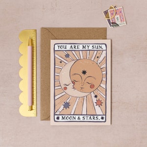 Sun, Moon & Stars Card | Love Card | Anniversary Card | Wedding ...
