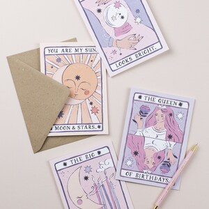Sun Moon and Stars Valentine's Day Card or Anniversary - Etsy UK