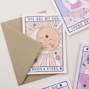 Sun, Moon & Stars Card | Love Card | Anniversary Card | Wedding ...