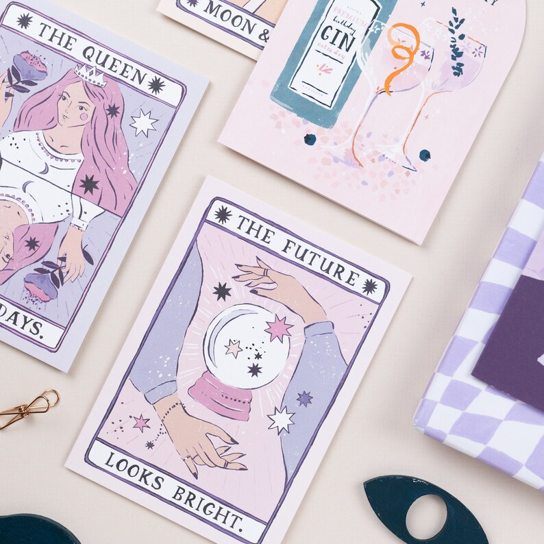 Future Looks Bright Congratulations Card | Tarot Card | Fortune Teller ...