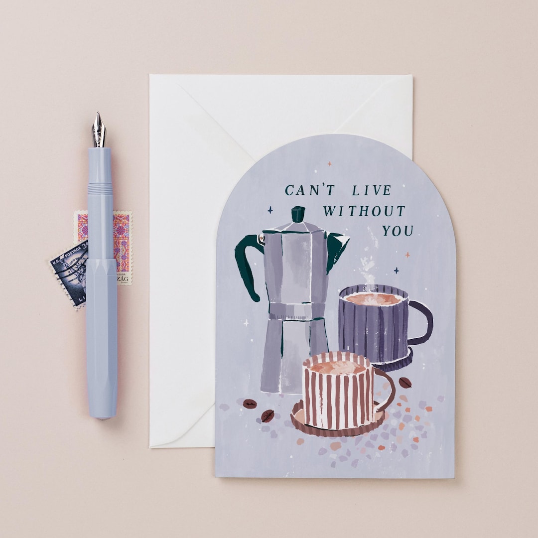 Coffee Anniversary Card | Love Card | Valentine's Day Card | Coffee ...