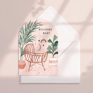 New Baby Card With Gender Neutral Design | Unisex New Baby Card ...