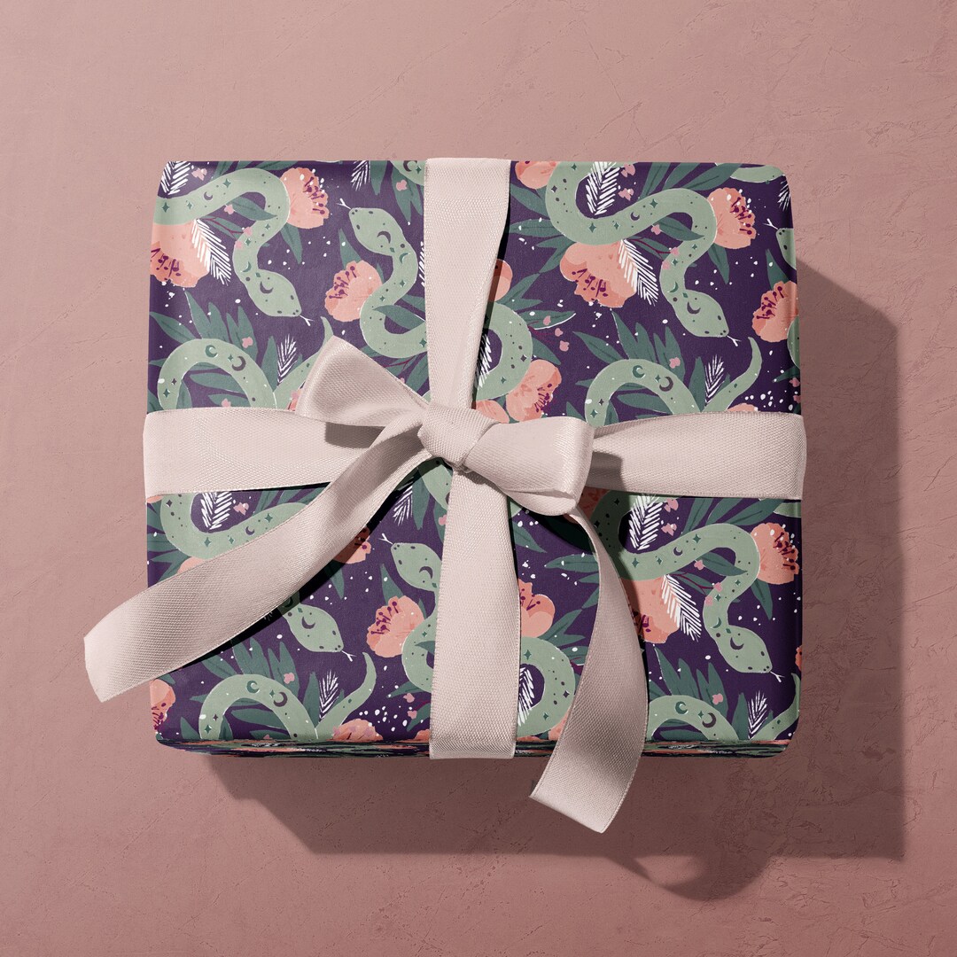 Mystical Snake Wrapping Paper | Gift Wrap | Wrapping Paper | Snake Gift ...