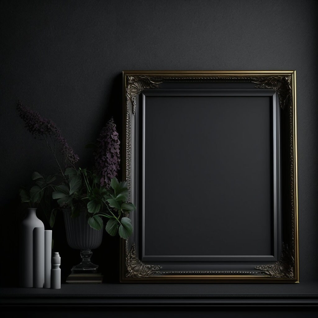 250 Dark Frame Mockups Frame Mock up Bundle Modern Mock up Photograph ...