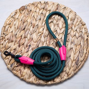 Hunter Green Slip Leads, 5/6ft Dog Rope Slip Lead, Strong Dog Slip Lead ...