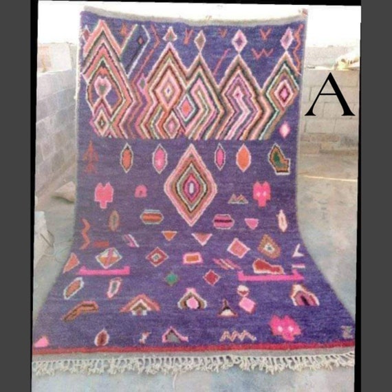 Rug Marocain Berber Tapi Moroccan Tapi Handmade Product - Etsy