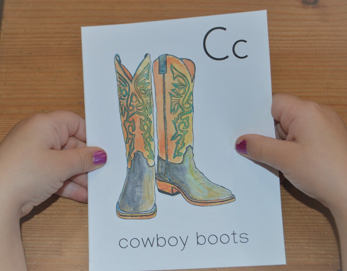 ABC Flashcards Printable, Alphabet Cards, Texas Abcs, Watercolor ...
