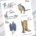 ABC Flashcards Printable, Alphabet Cards, Texas Abcs, Watercolor ...