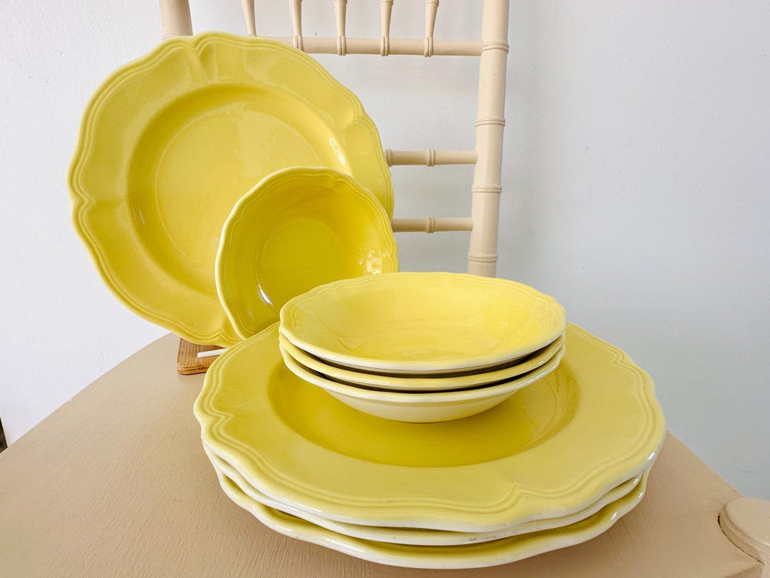 Sears Federalist Ironstone Dinnerware Set - Buttercup - Etsy