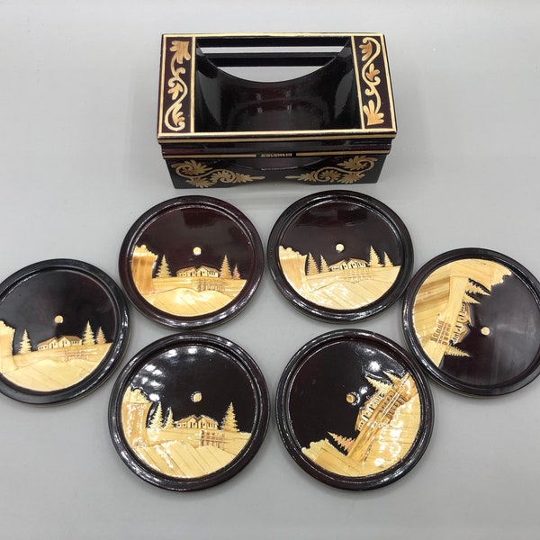 Lacquer Coasters - Etsy