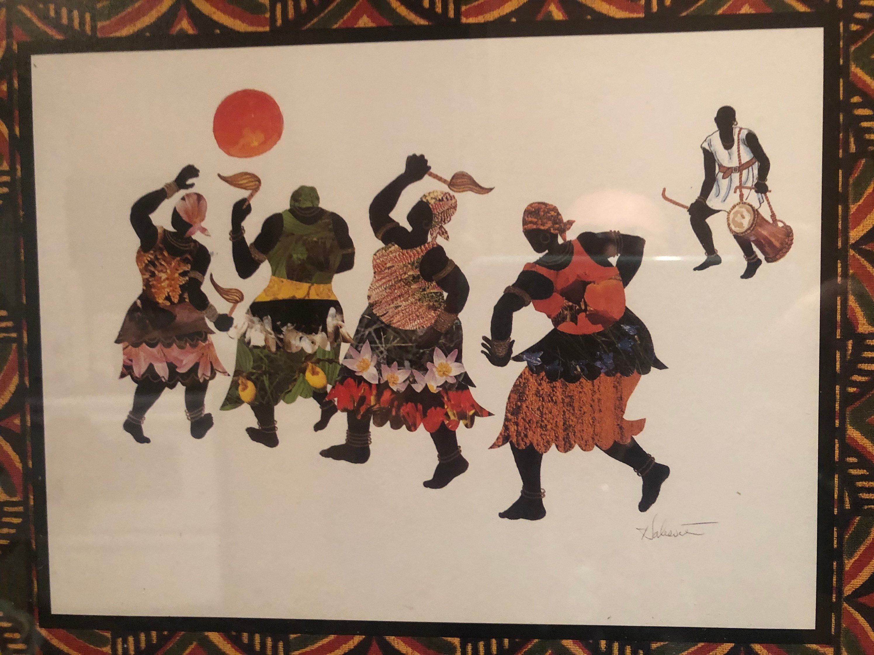 RARE Ed Hale Halessie Tribal Art African American Festive | Etsy