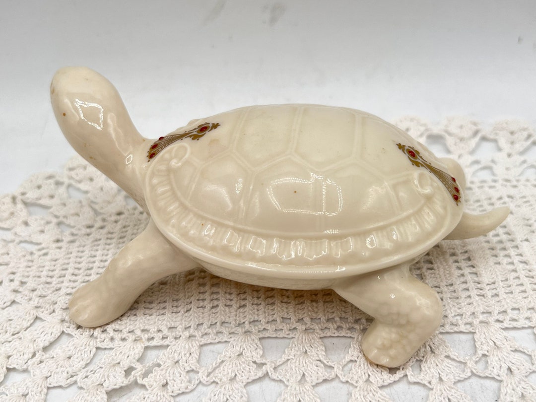 Vintage LENOX Jewels Collection Turtle Figurine Porcelain - Etsy
