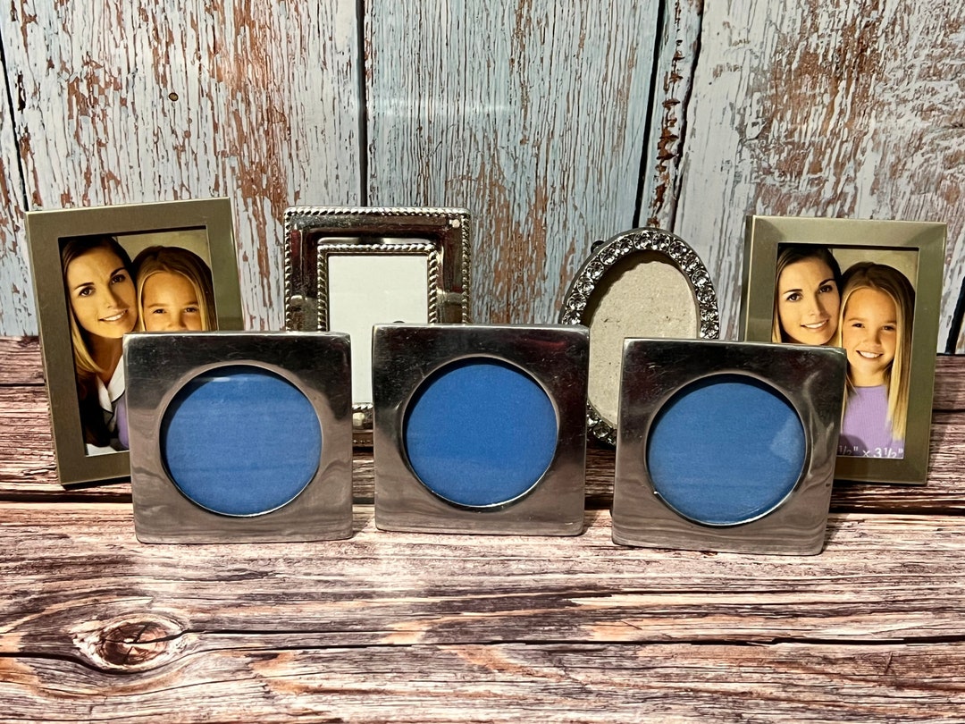 Vintage Miniature Picture Frames, 7 Mini Photo Frames, Family ...