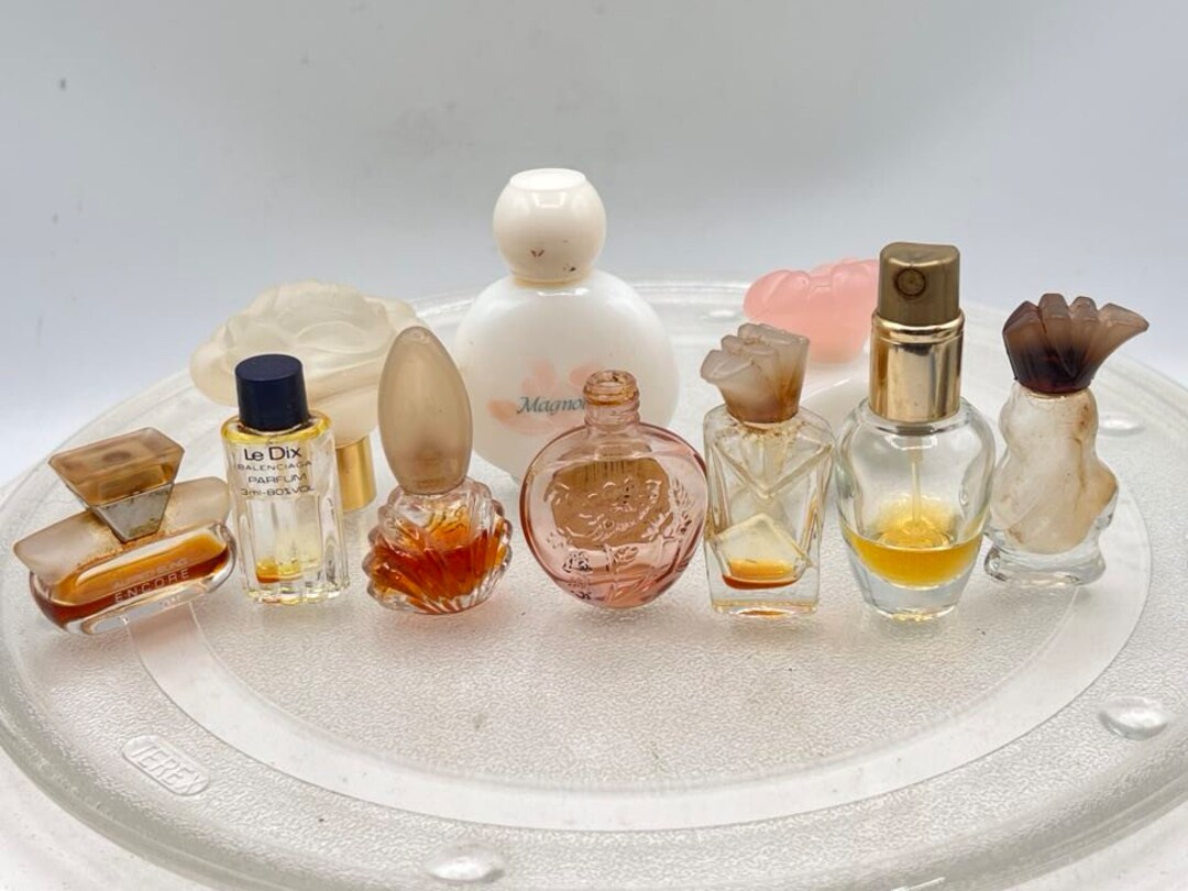 Vintage Mini Perfume Bottle Collection, 11 Pieces, Refillable Bottles ...