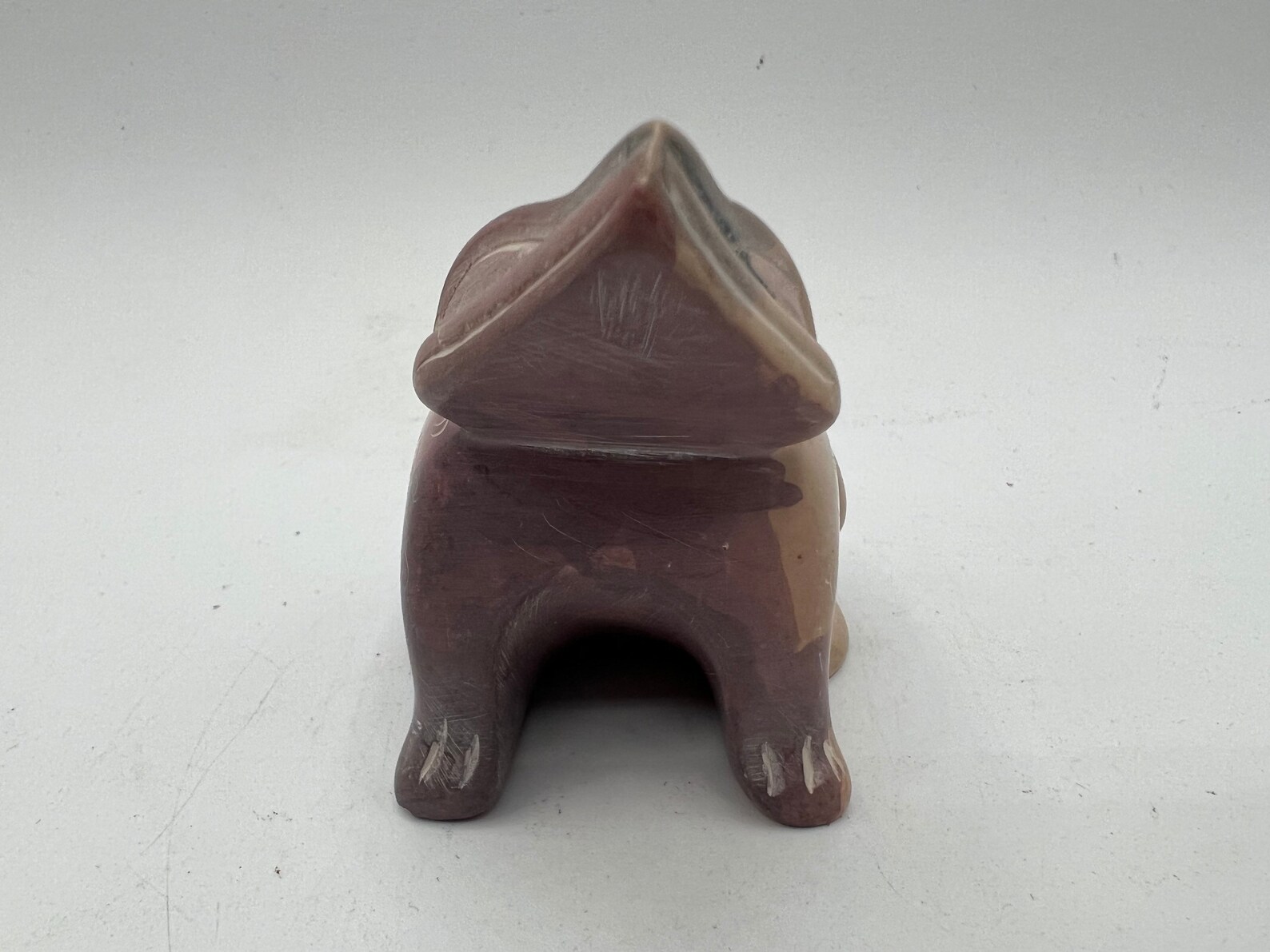 Vintage Soapstone Frog Aboriginal Sculpture Swirl Pattern / | Etsy