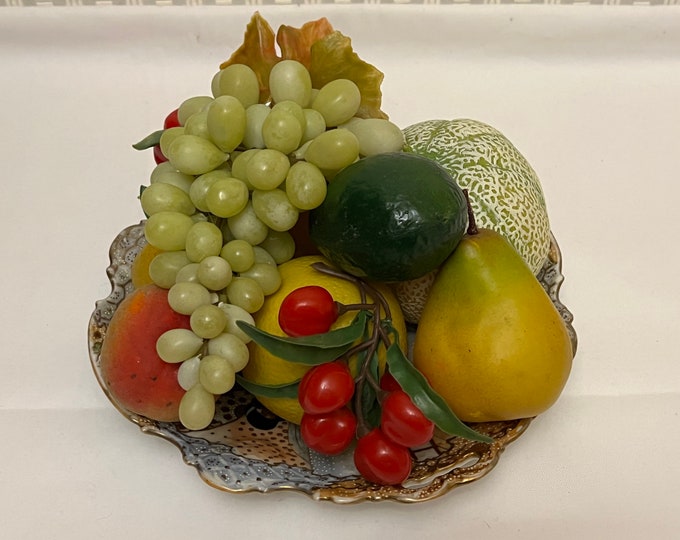 Vintage Plastic Fruit, Grapes, Apple Grapefruit, Pear, Lime, Avocado ...