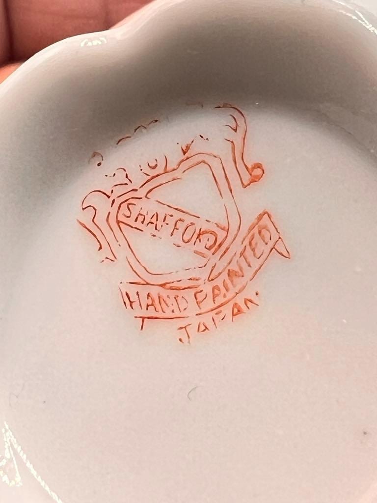 Vintage Shafford Bone China Tea Cup & Saucer: Hand-painted Yellow ...
