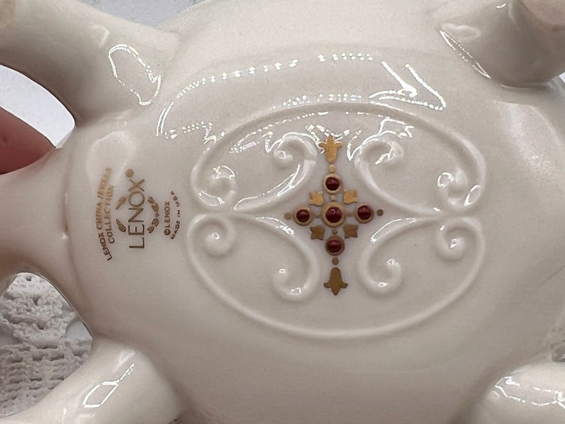 Vintage LENOX Jewels Collection Turtle Figurine Porcelain - Etsy