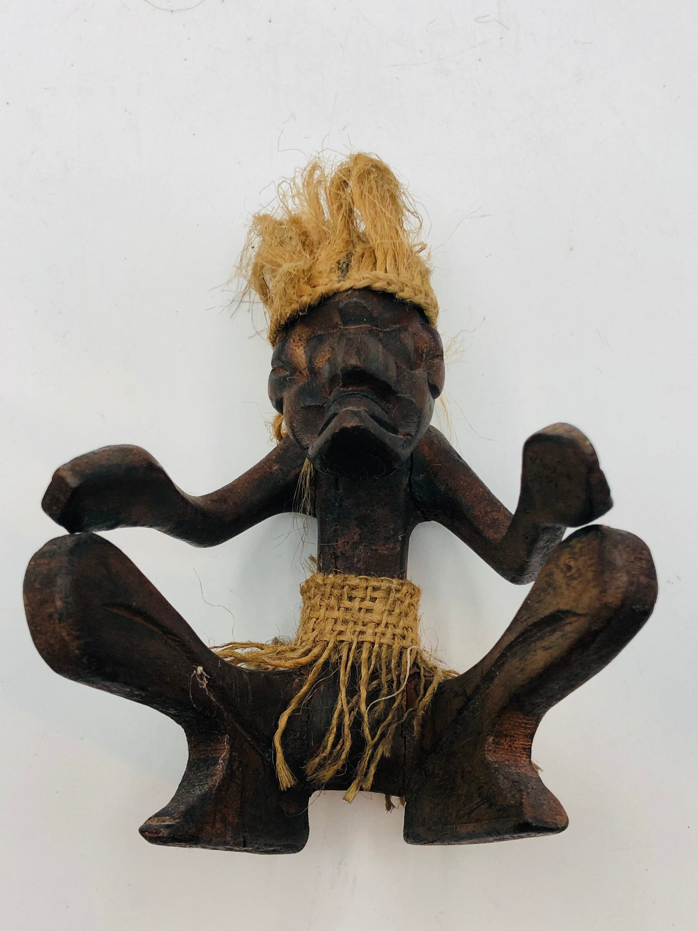 Vintage Primitive Wood Figurine Tribal Figure Indonesian - Etsy