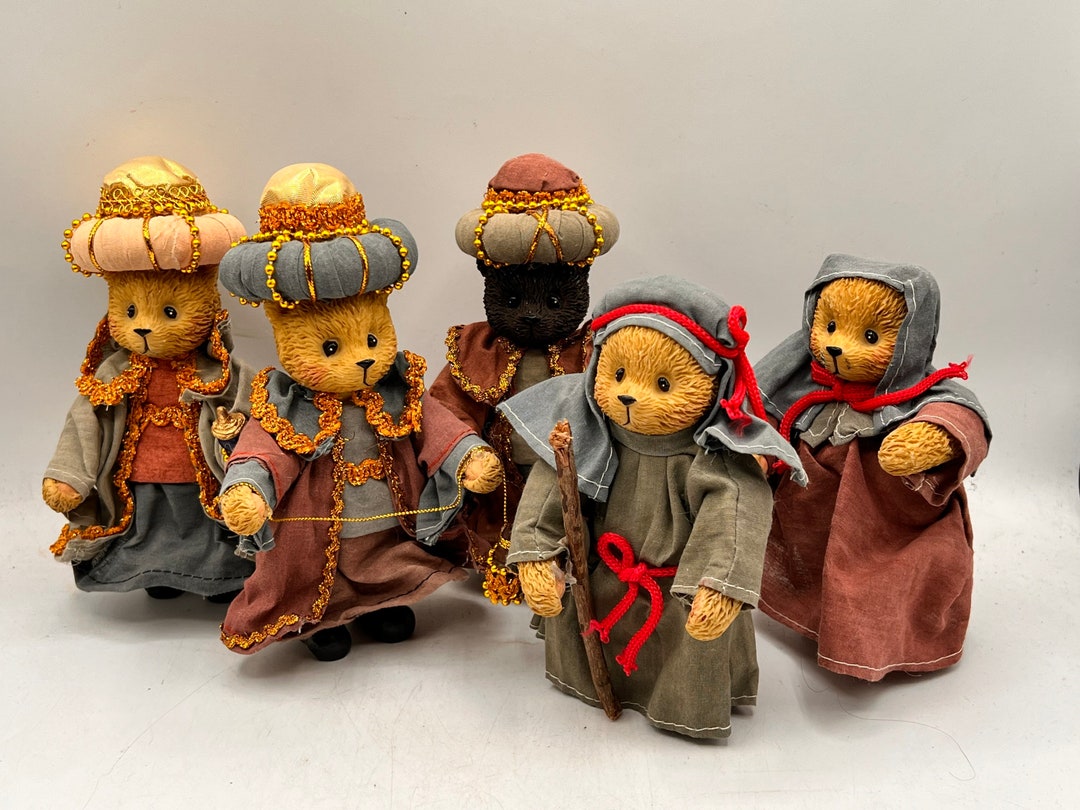 Vintage Bear Nativity Set Bear Figurines Christmas Decor - Etsy