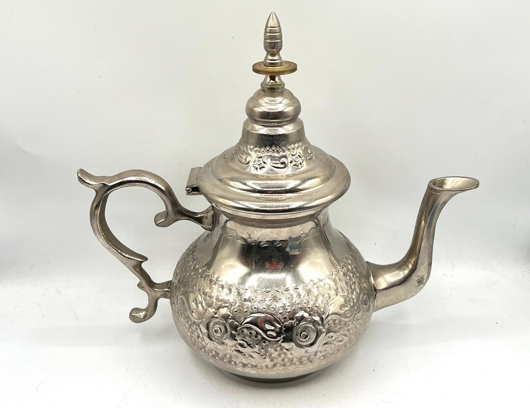 Vintage Authentic Moroccan Teapot, Handmade, BOHO Decor, Tea Pot ...