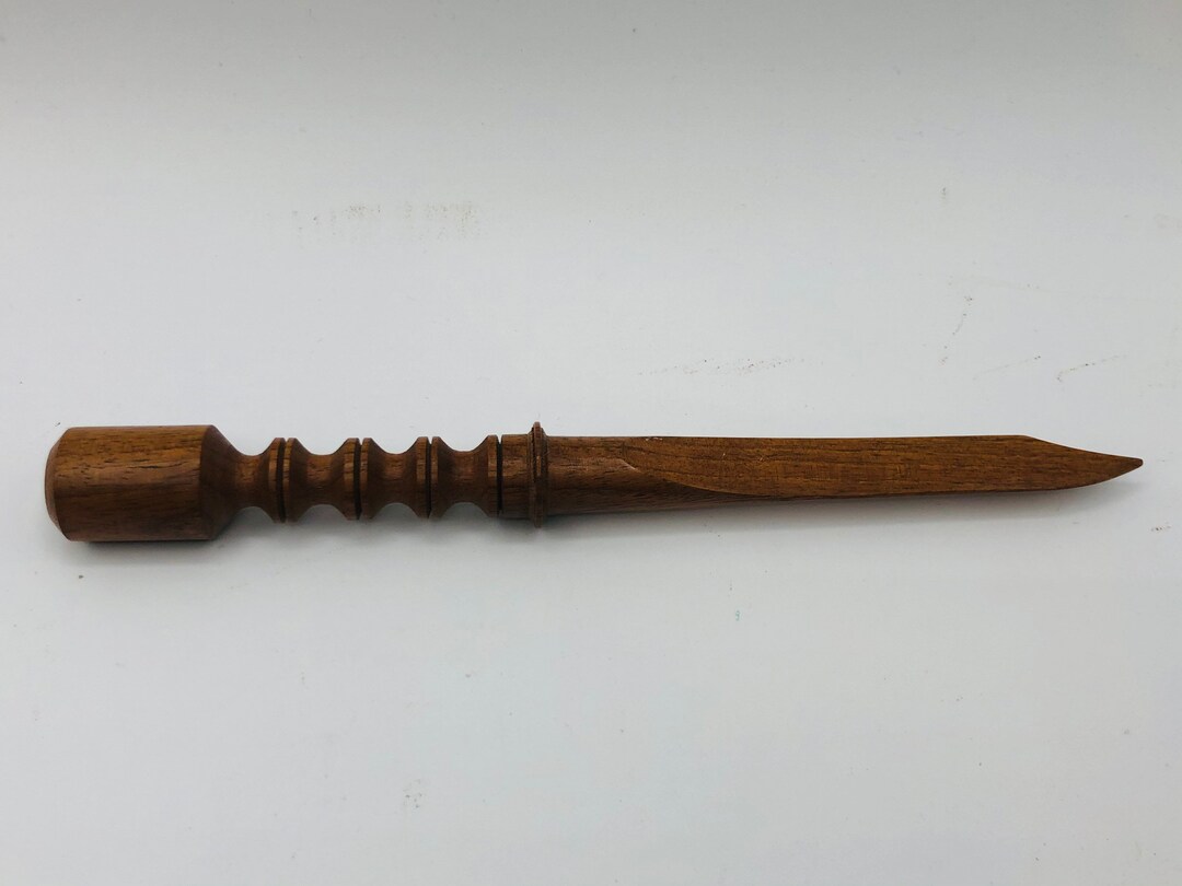 Vintage Wood Letter Opener Wood Sculptured Letter Opener - Etsy
