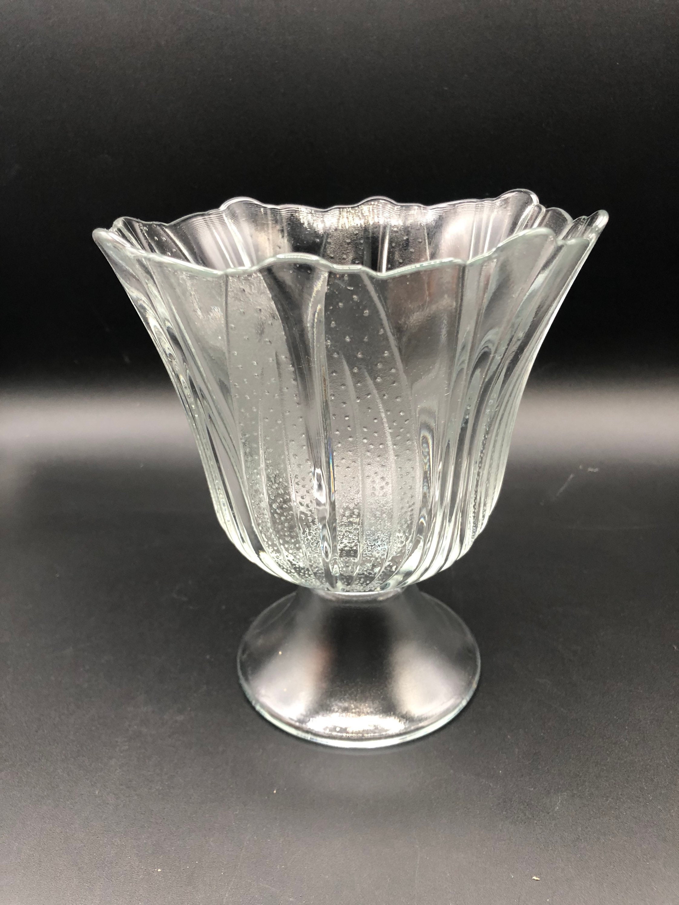 Victorian Celery Vase Pressed Glass Spooner with Slight | Etsy