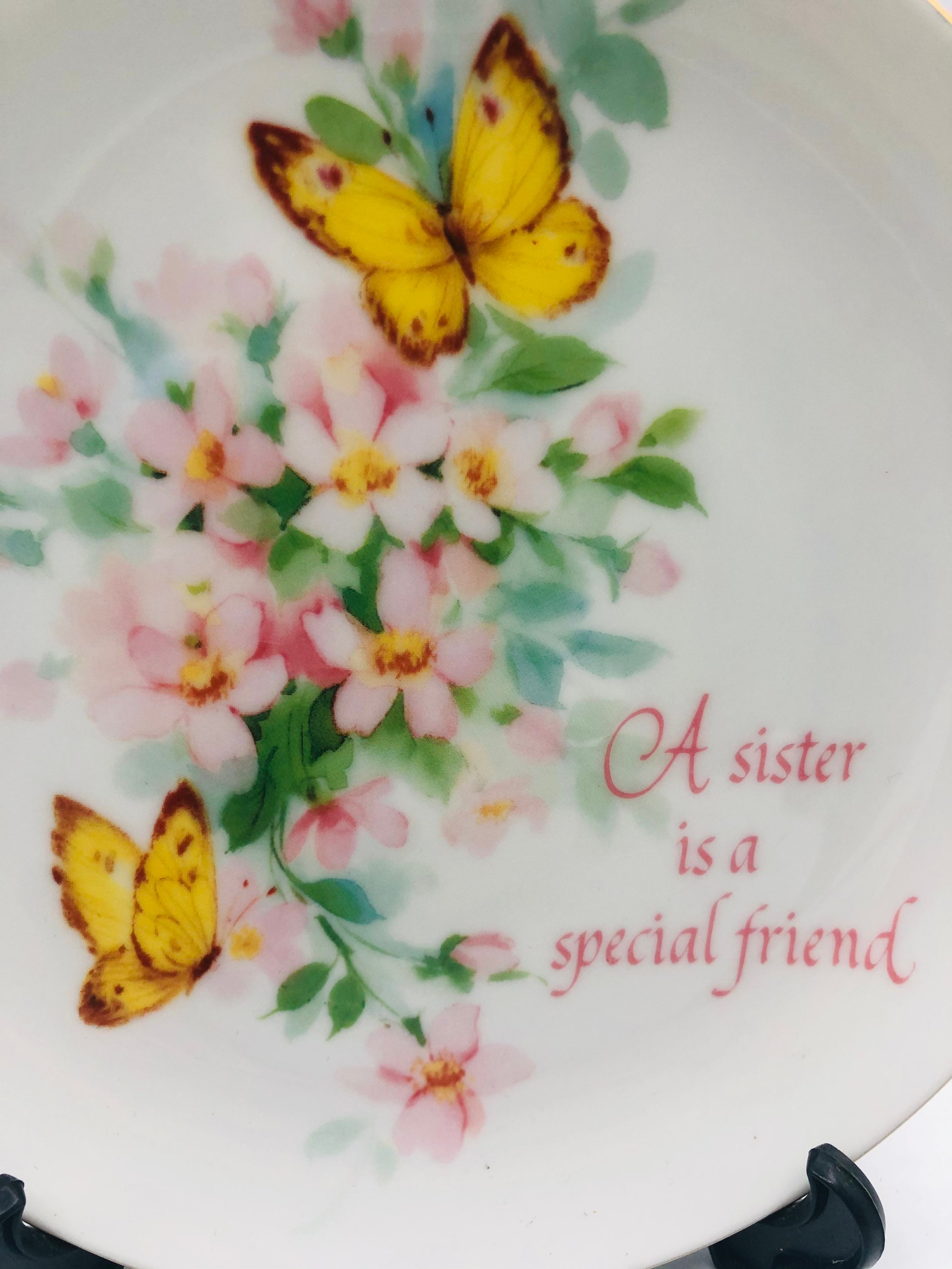 1986 A Sister Is A Special Friend Plate Lasting | Etsy