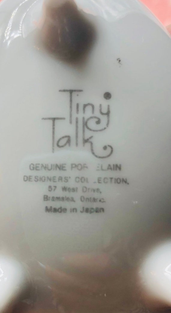 Vintage Tiny Talk Porcelain Footed Egg Trinket Box ma… - Gem