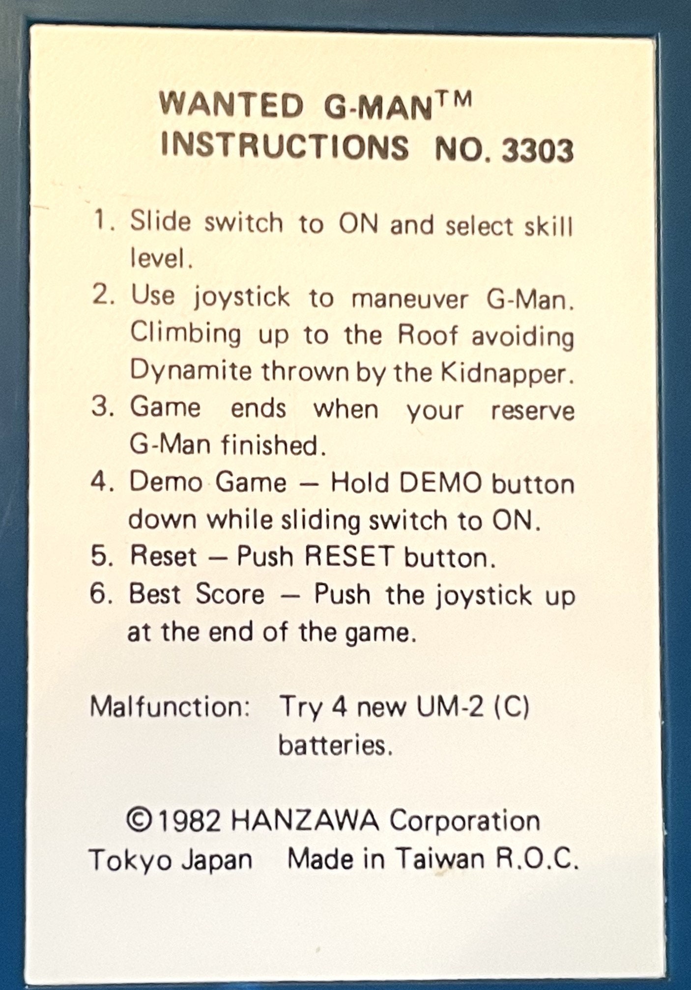 Extremely Rare, Hanzawa Operation Z VFD Electronic Handheld Video Game ...
