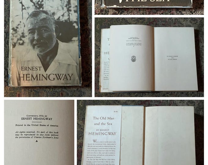 Ernest Hemingway, the Old Man and the Sea, 1952, TRUE 1st Edition & 1st ...