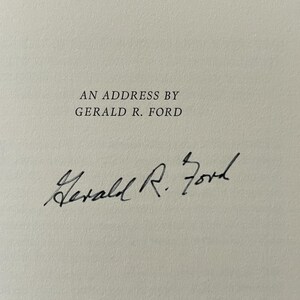 Rare, Gerald R. Ford, 38th President of the United States, SIGNED ...