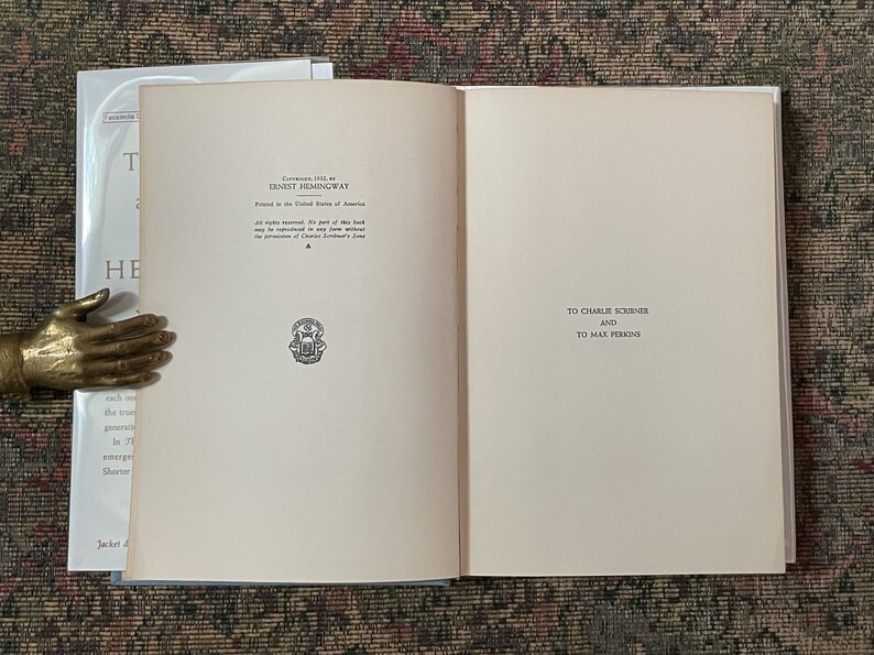 The Old Man and the Sea Ernest Hemingway, 1952, True 1st Edition, First Printing With a & Seal ...