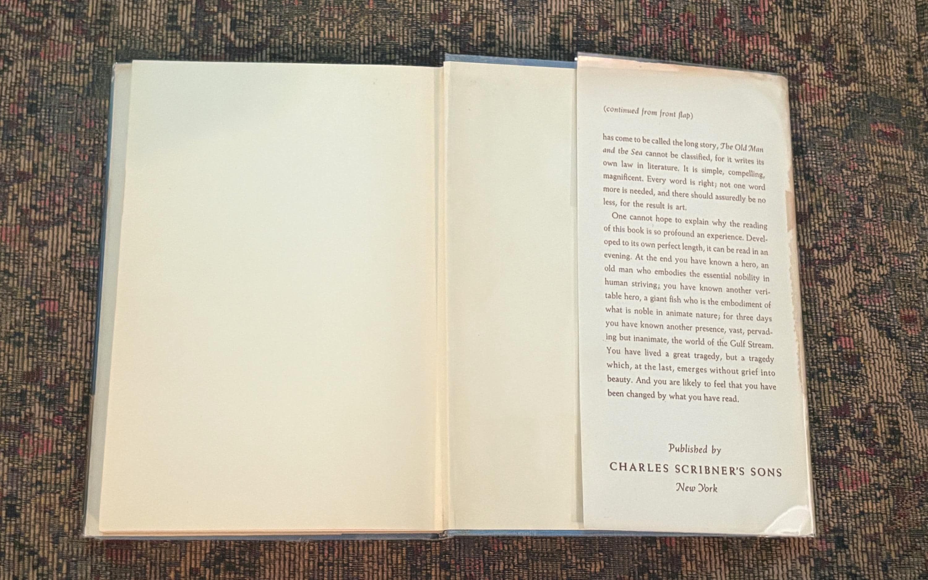 Ernest Hemingway, the Old Man and the Sea, 1952, 1st Edition, 1st ...