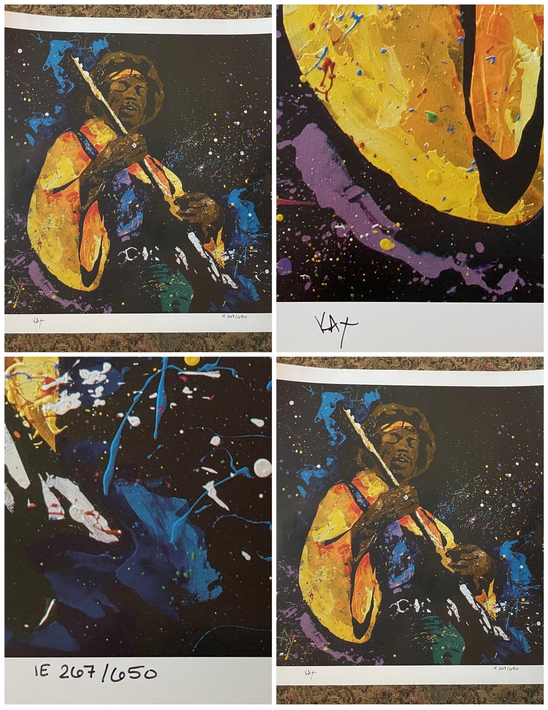 Rare, Vintage, Large KAT, the Artist, Signed Limited Edition 267/650 ...