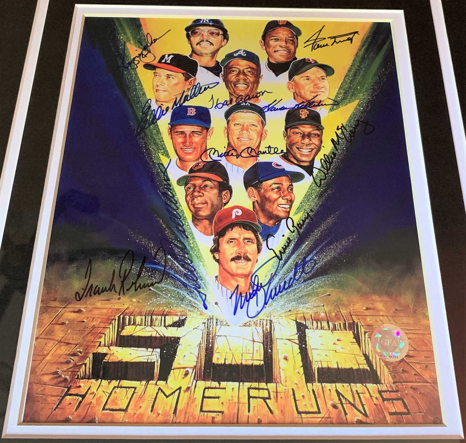 Baseball 500 HOME RUN CLUB as of 1988 Signed by 10 Baseball Players - Etsy