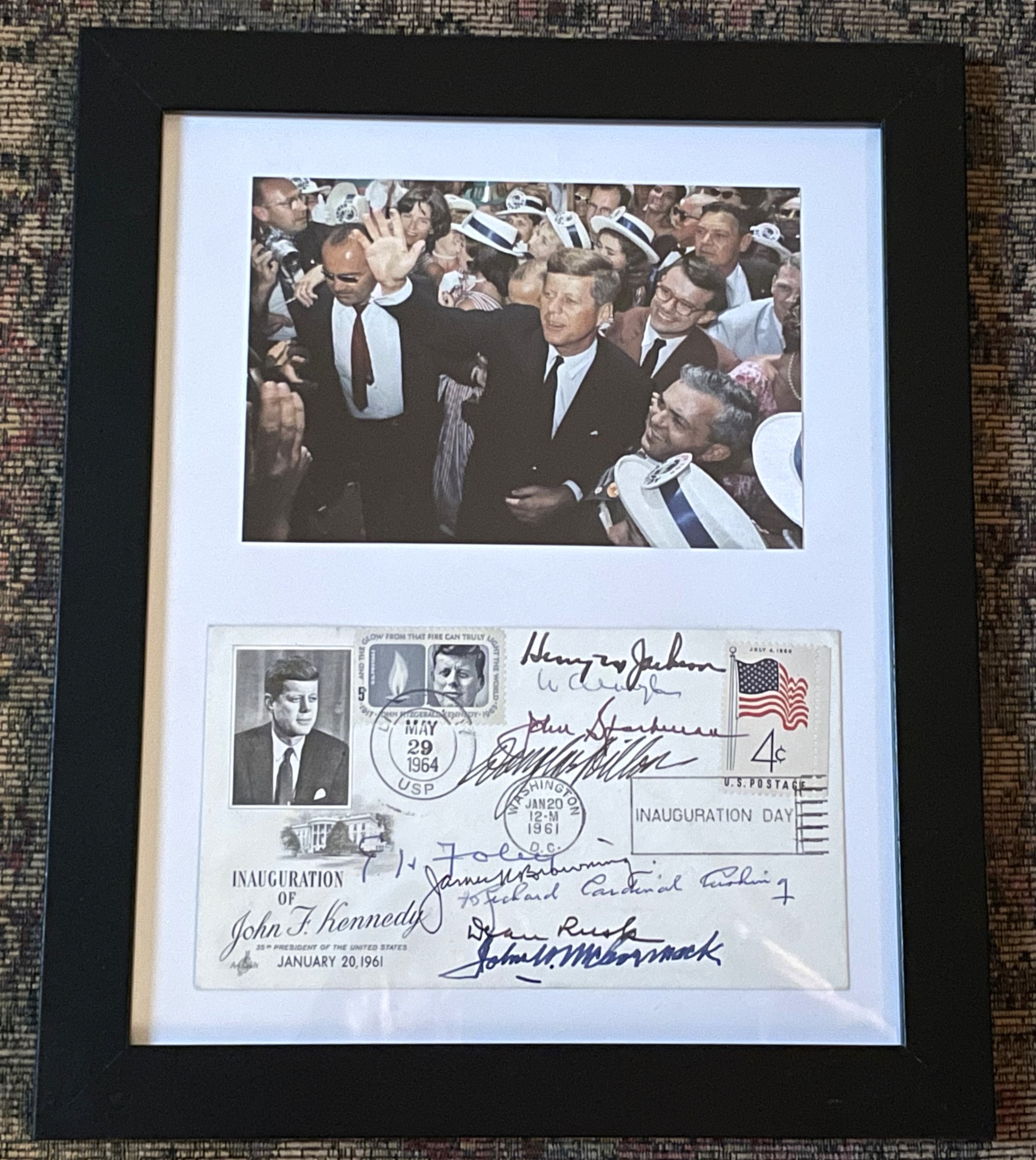 John F. Kennedy Inauguration 1st Day Issue Envelope, Dated January 20, 1961 Signed by Some ...