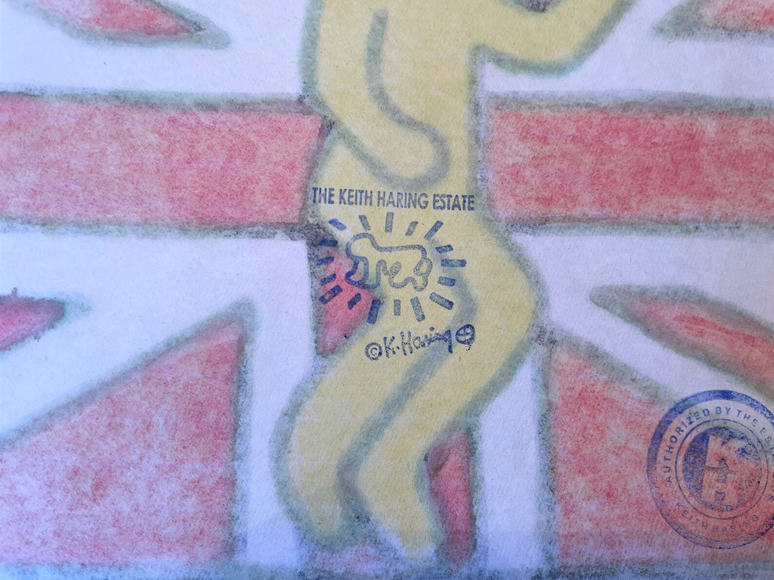 Rare Vintage KEITH HARING figure With Flag Pop | Etsy