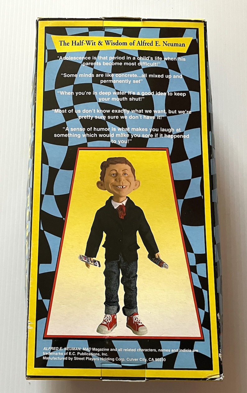 Rare, Vintage, 1998 Vintage Alfred E Neuman "mad Magazine" 11" Action ...