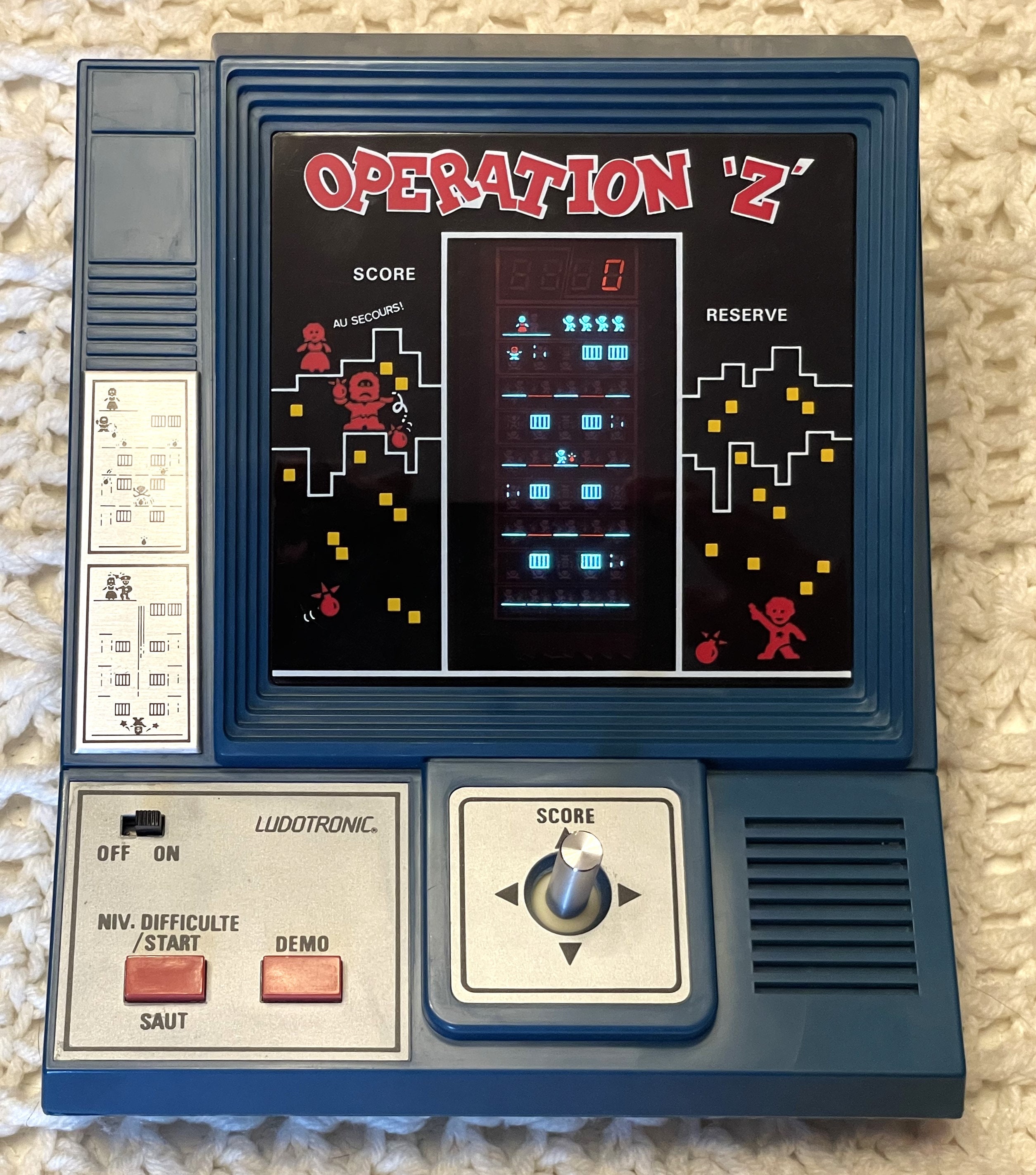 Extremely Rare, Hanzawa Operation Z VFD Electronic Handheld Video Game ...